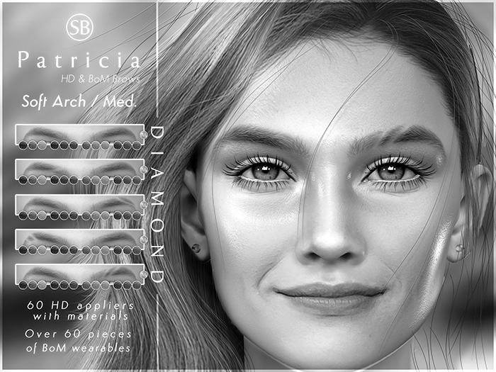 Second Life Marketplace - Eyebrows, LeLutka Evox: Patricia.SoftArch.M::DEMO